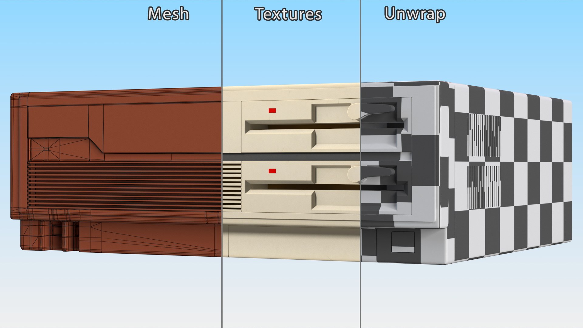 Vintage Computer Workstation Terminal 3D model - TurboSquid 2071690