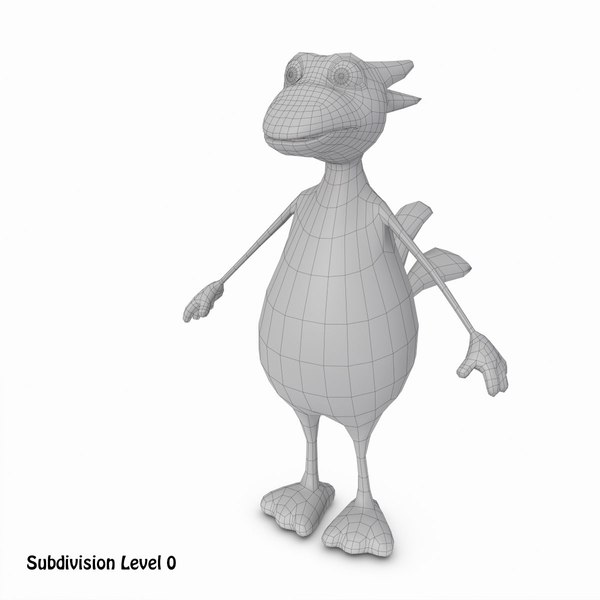 3d cartoon bird mascot model