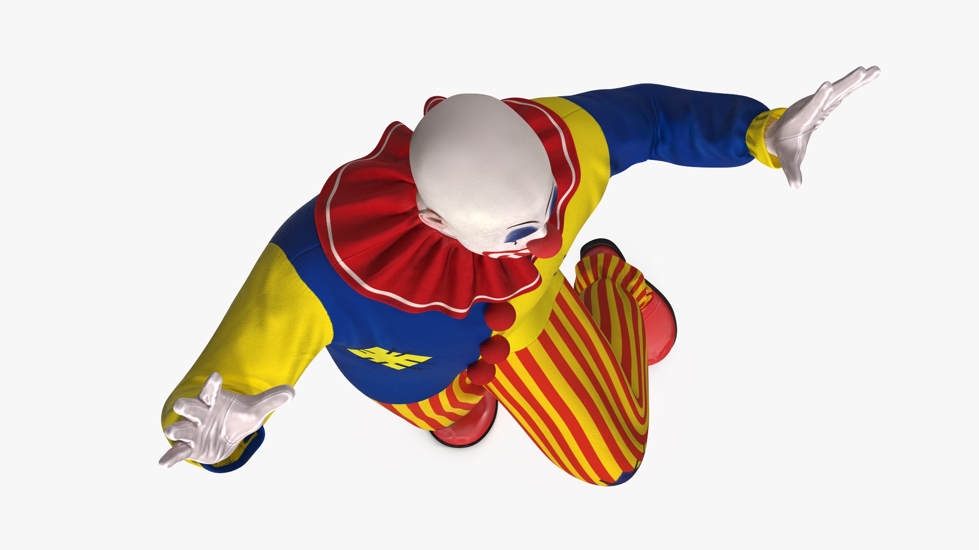 Bald Clown Dancing Pose 3D - TurboSquid 1589096