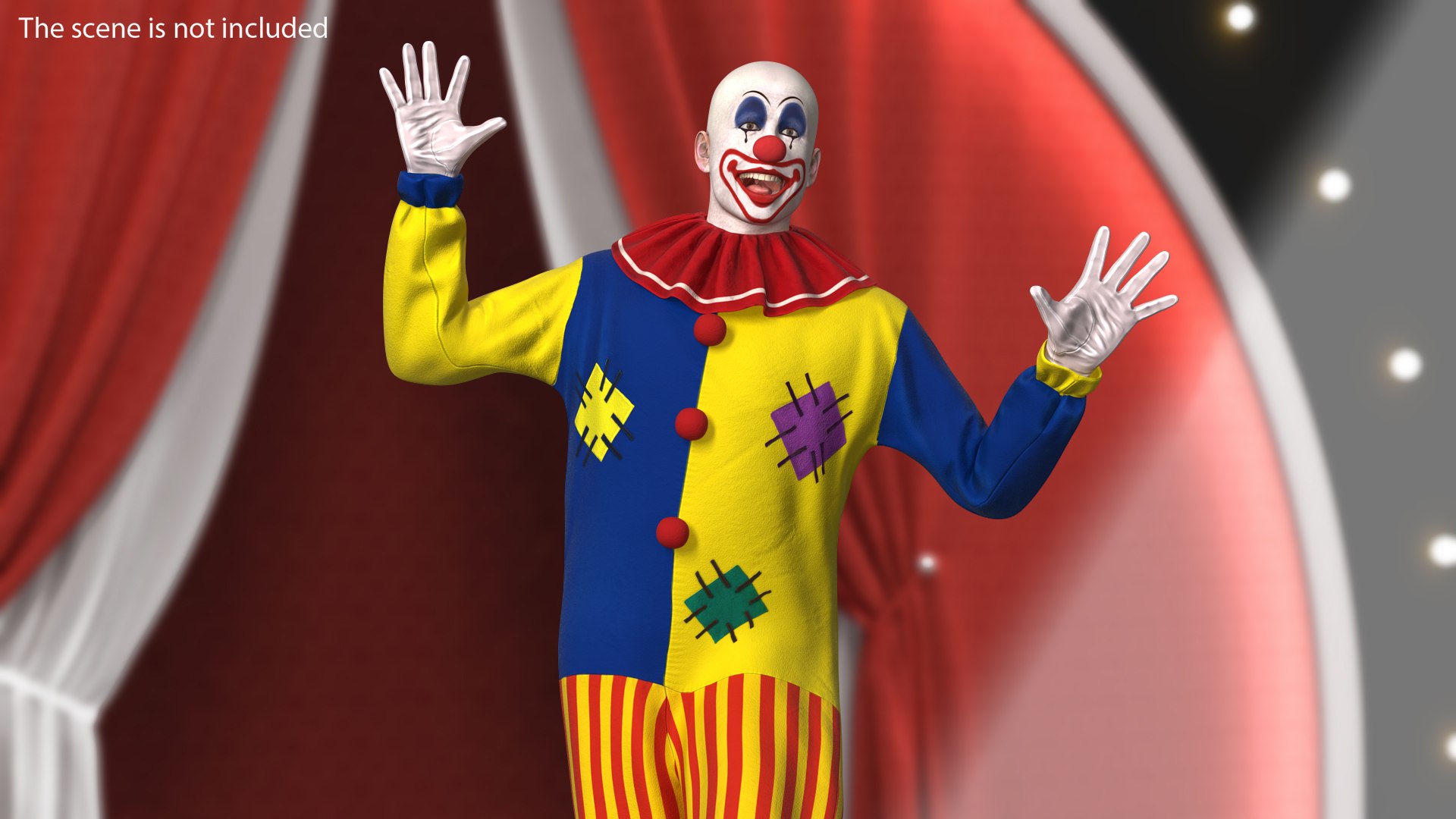 Bald Clown Dancing Pose 3D - TurboSquid 1589096