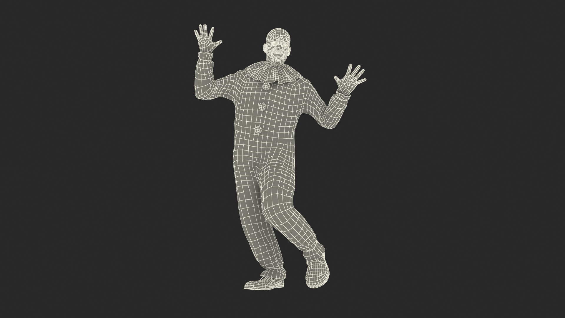 Bald Clown Dancing Pose 3D - TurboSquid 1589096