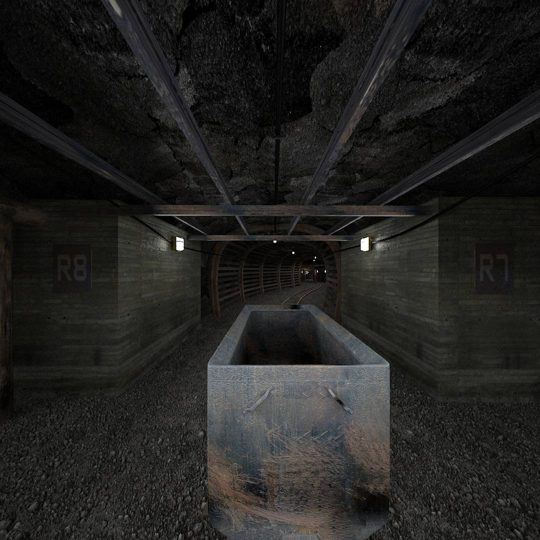 3D Model Coal Mine And Mining Loader - TurboSquid 1990611