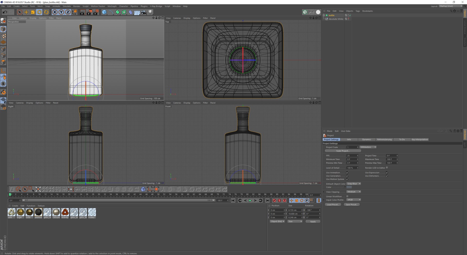 Alcohol Bottle 3D Model - TurboSquid 1328393