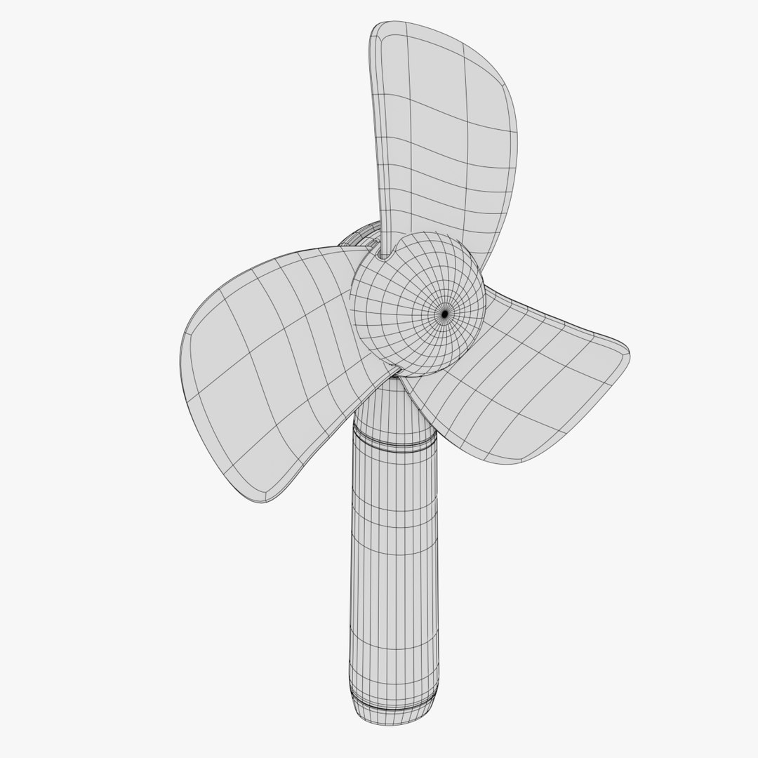 Electric Hand Fan 3d Model
