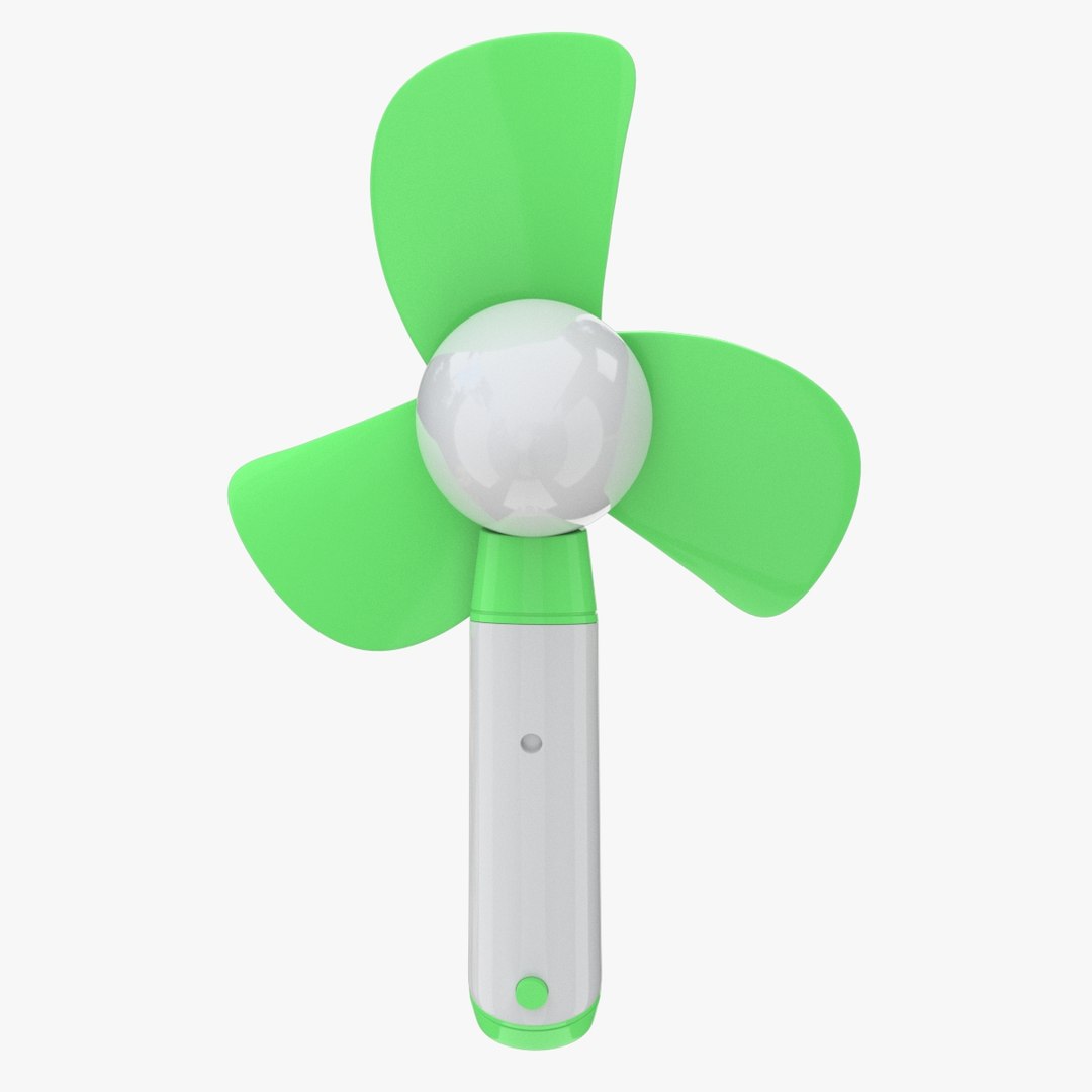 Electric Hand Fan 3d Model