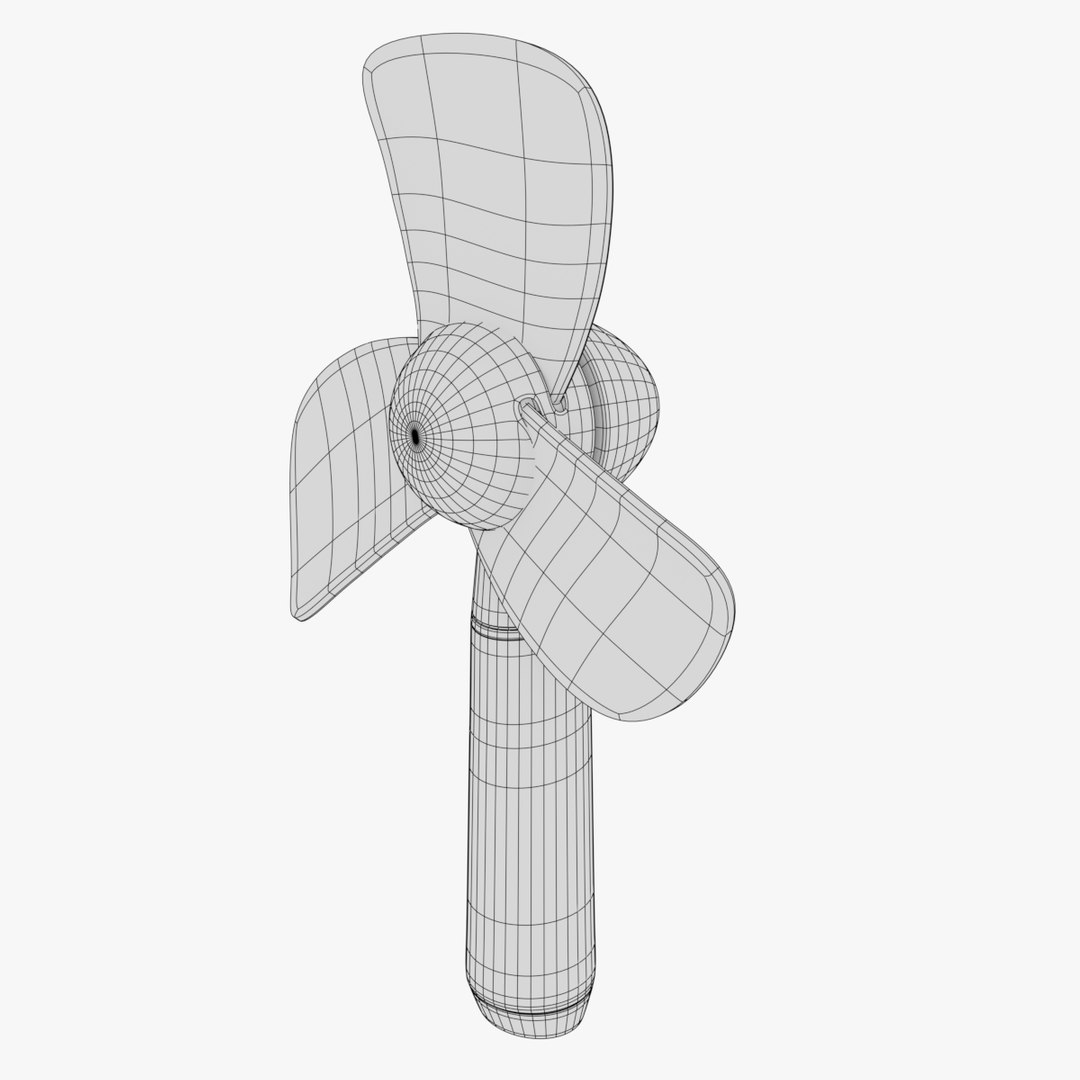 Electric Hand Fan 3d Model