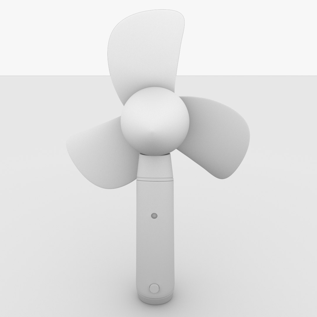 Electric Hand Fan 3d Model