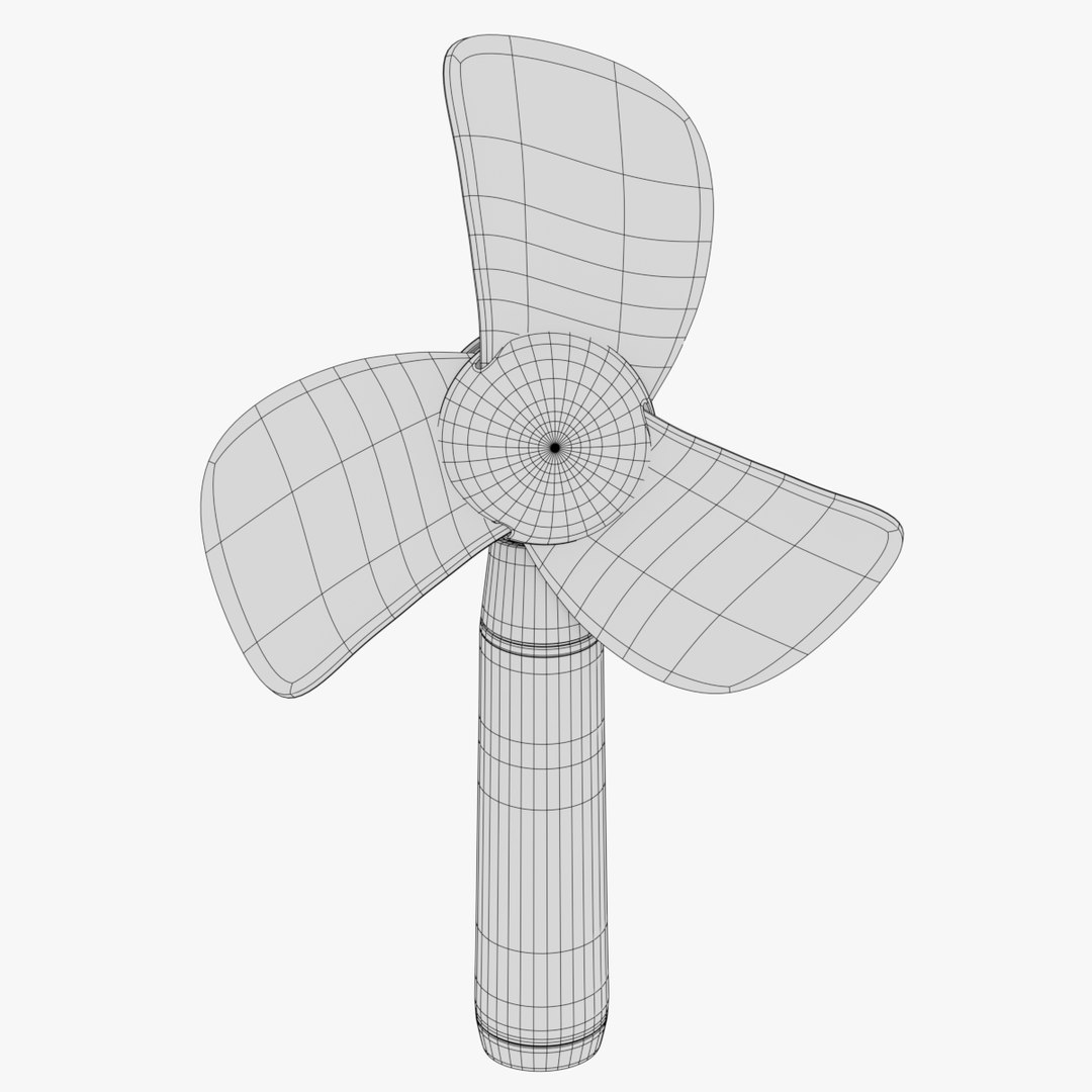 Electric Hand Fan 3d Model