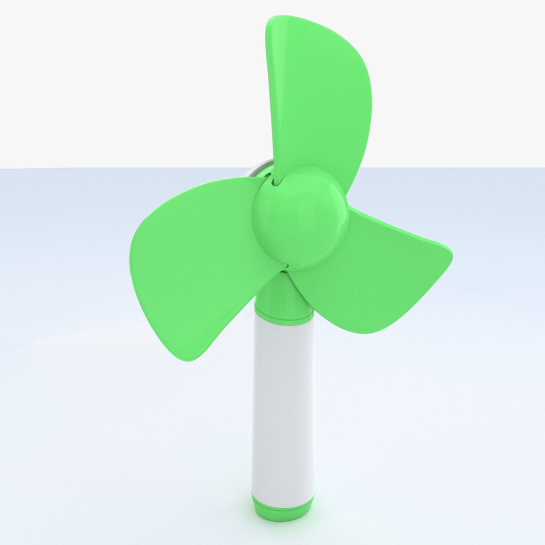 Electric Hand Fan 3d Model
