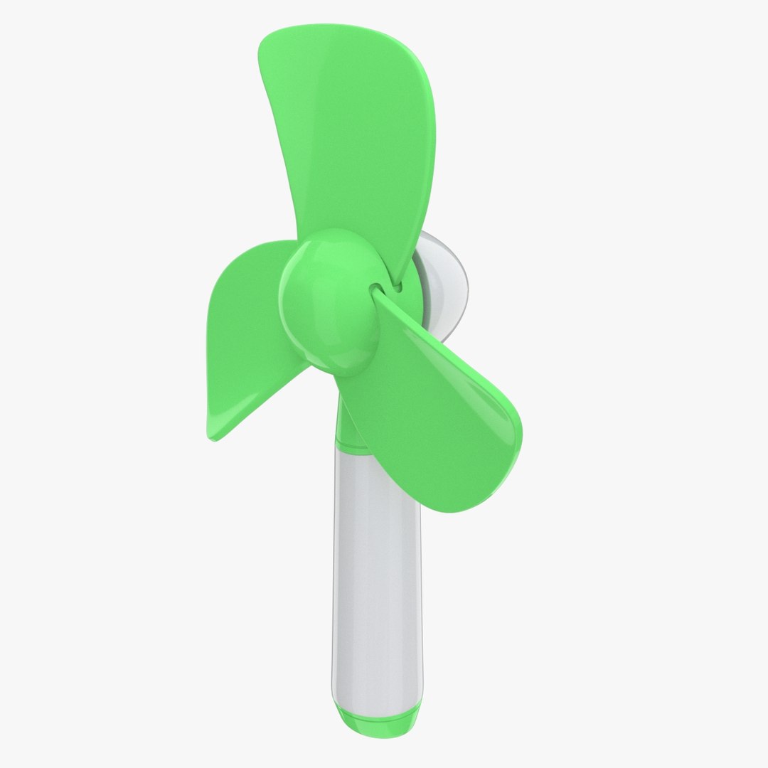 Electric Hand Fan 3d Model