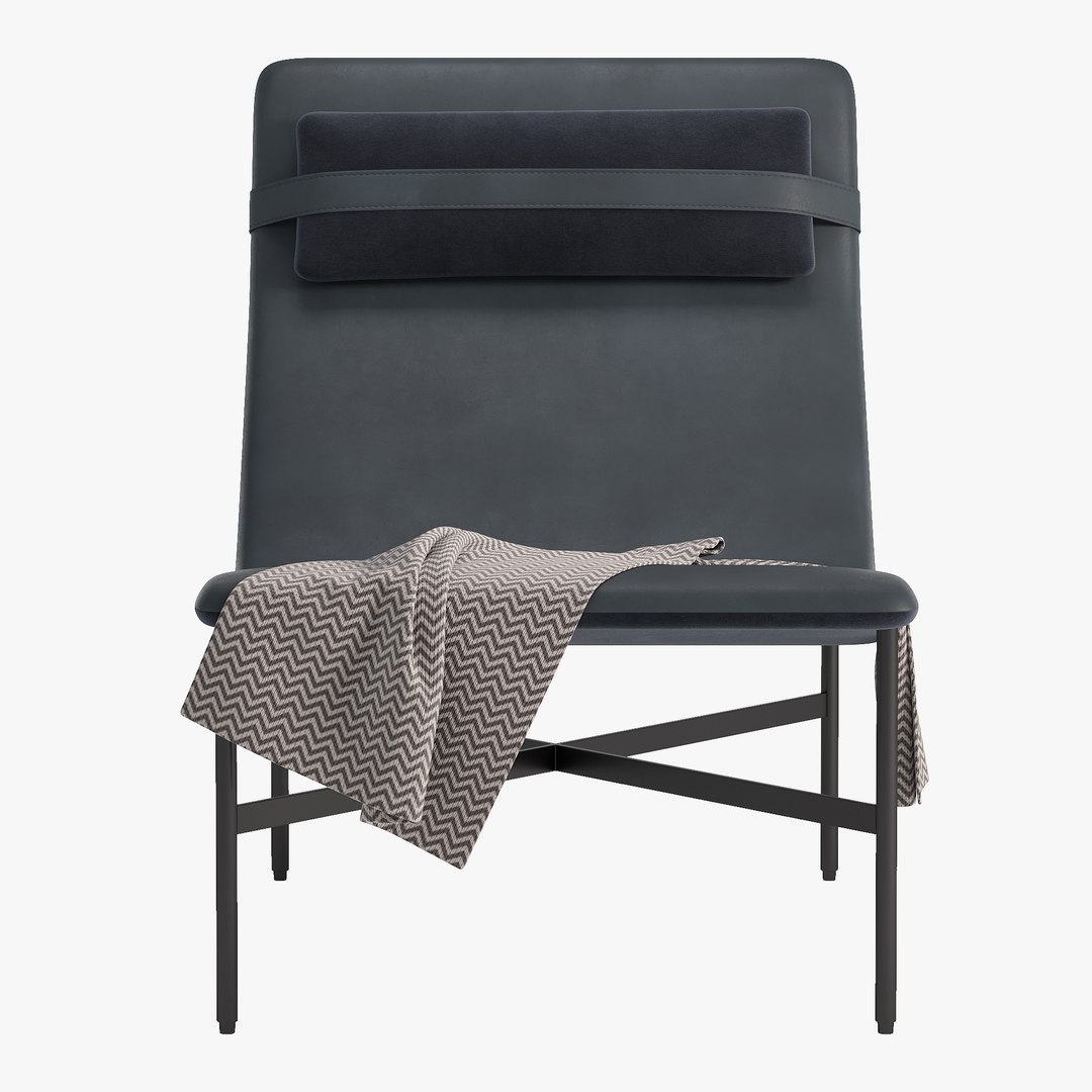3D Model Deep Thoughts Leather Lounge Chair - TurboSquid 2348428