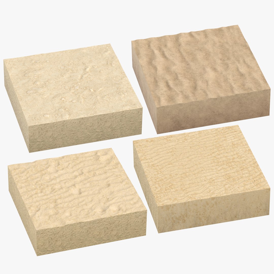 3D sand cross sections - TurboSquid 1333203