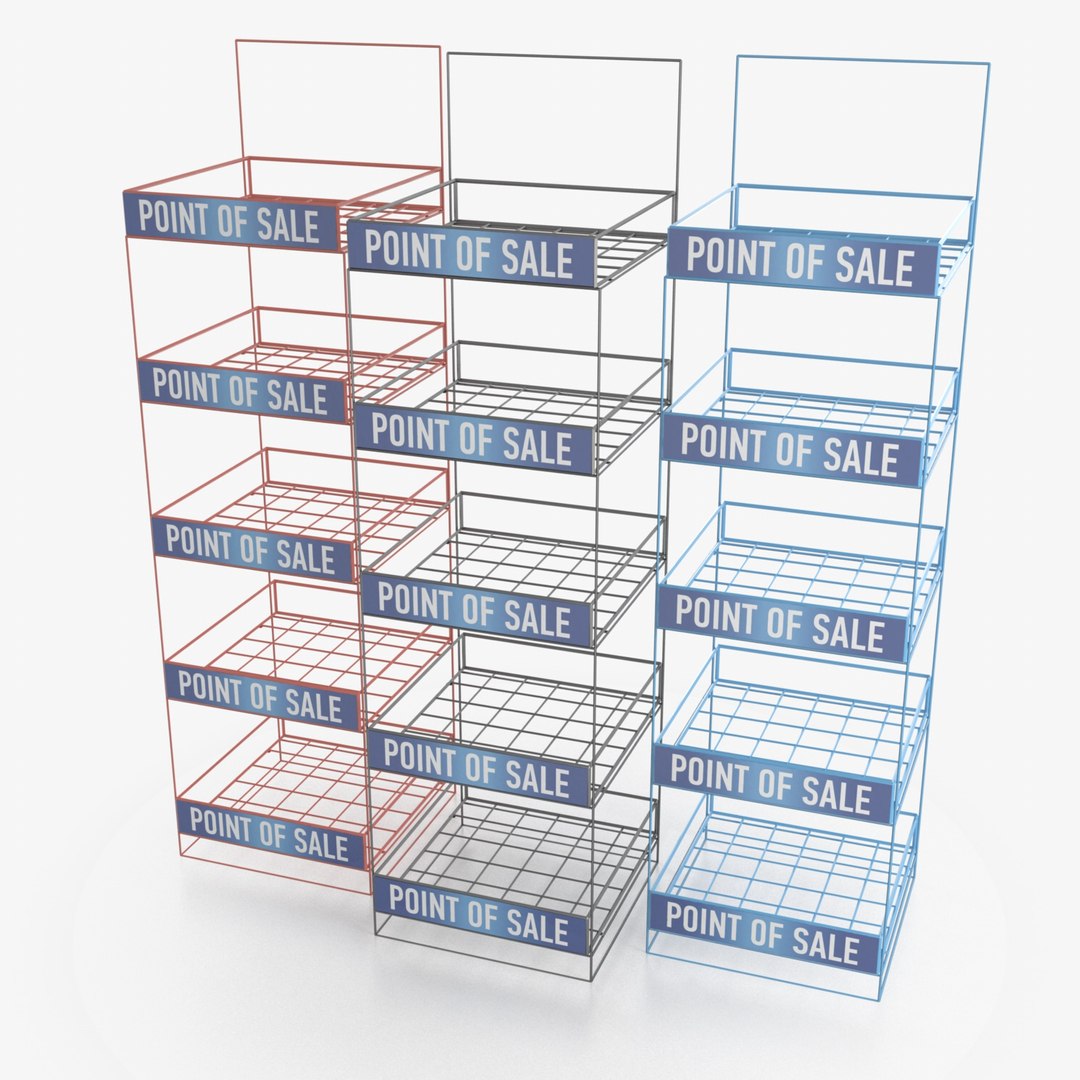3D Display Rack Model - TurboSquid 1361638