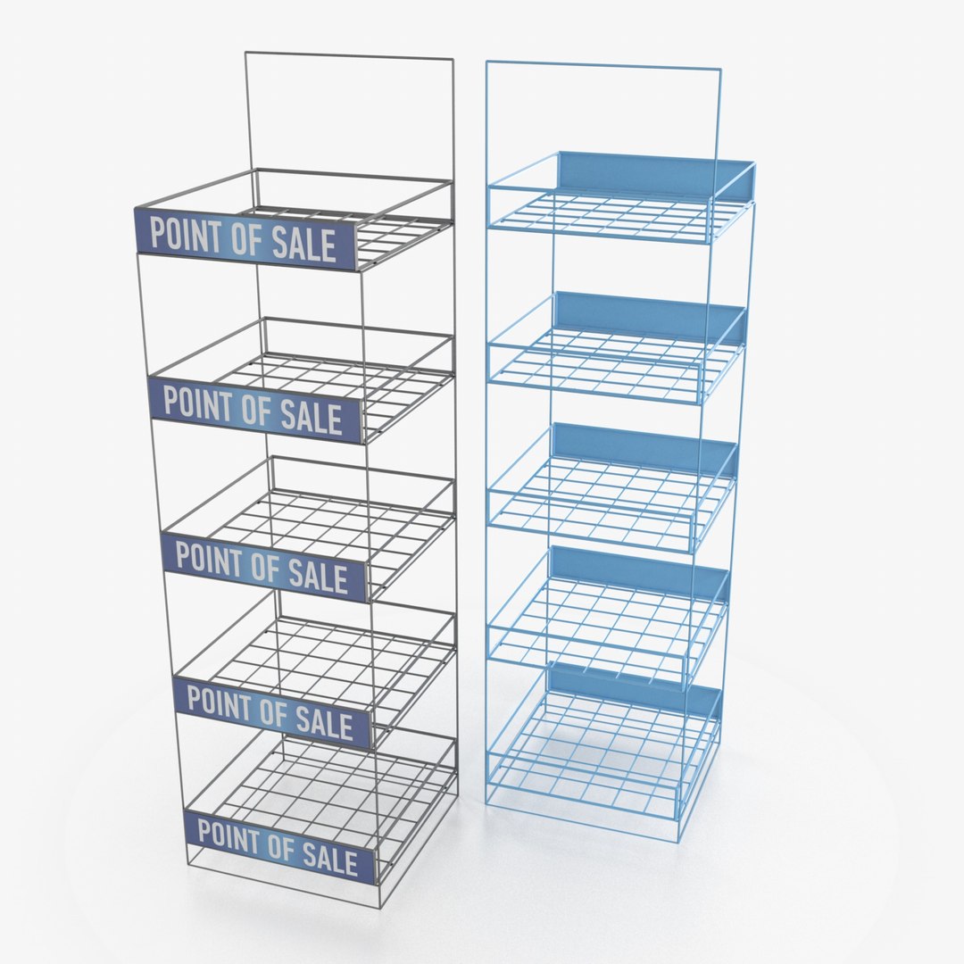 3D Display Rack Model - TurboSquid 1361638