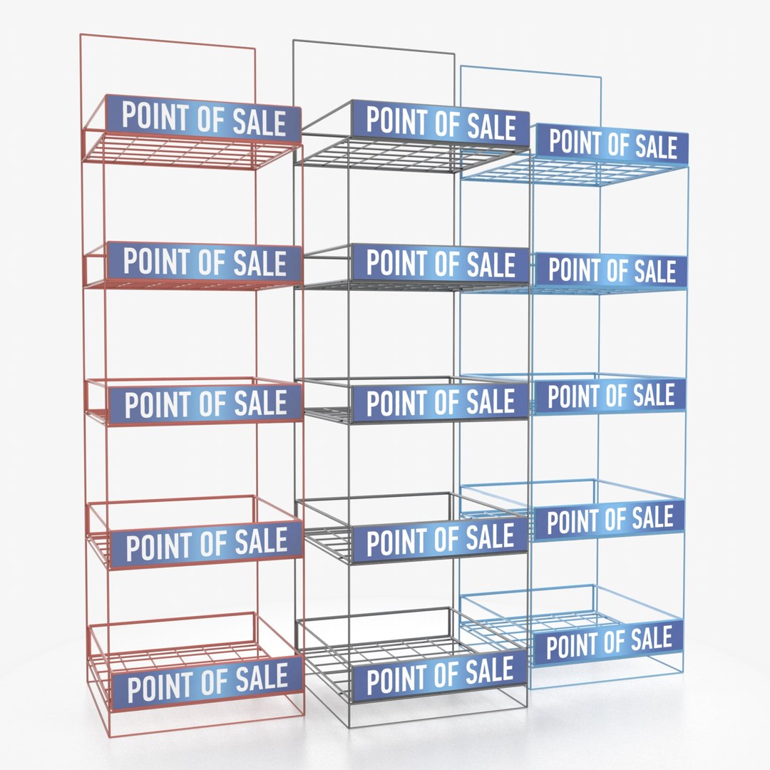 3D Display Rack Model - TurboSquid 1361638