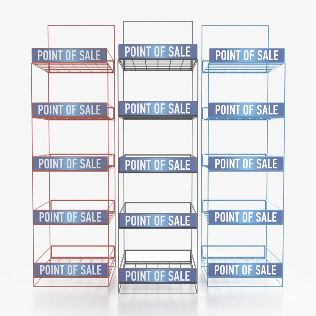 3D Display Rack Model - TurboSquid 1361638
