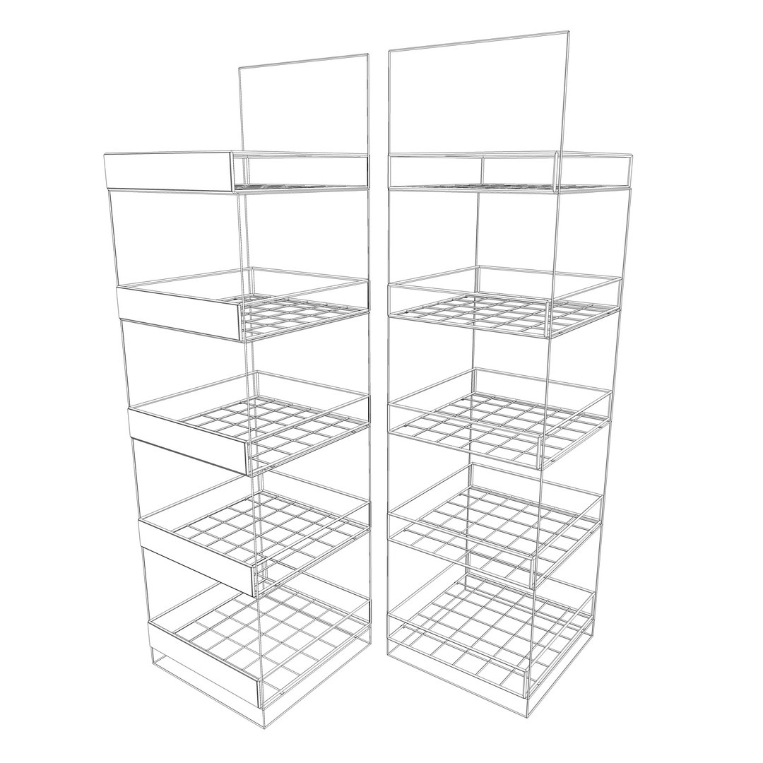 3D Display Rack Model - TurboSquid 1361638