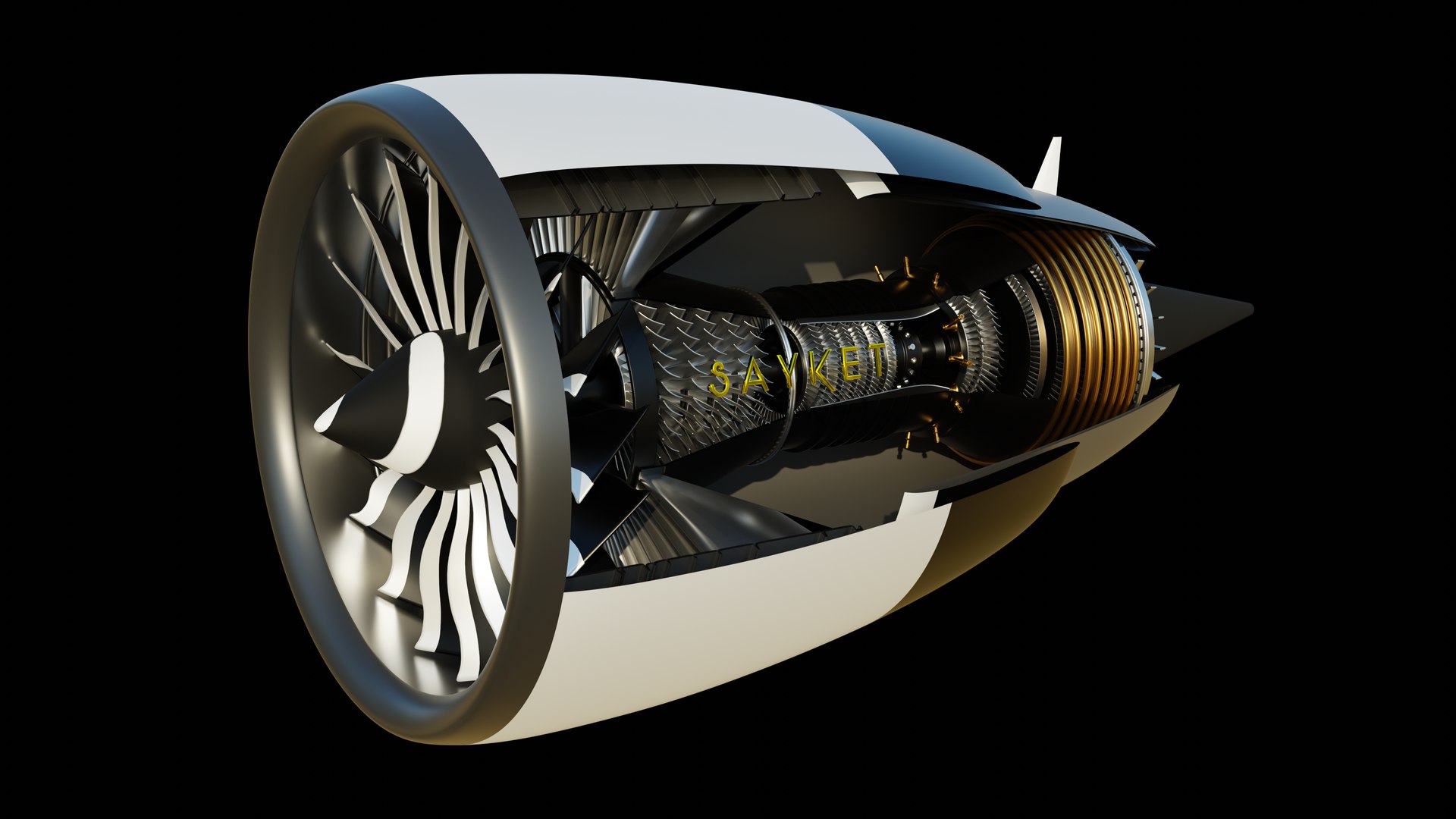 Airplane Jet Engine 3D Model - TurboSquid 1633949