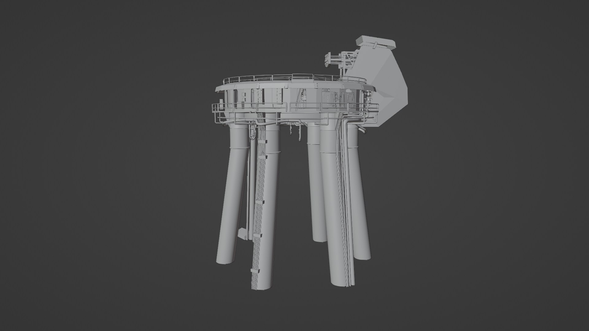 3D Detailed SpaceX Orbital Launch Mount - TurboSquid 2002782