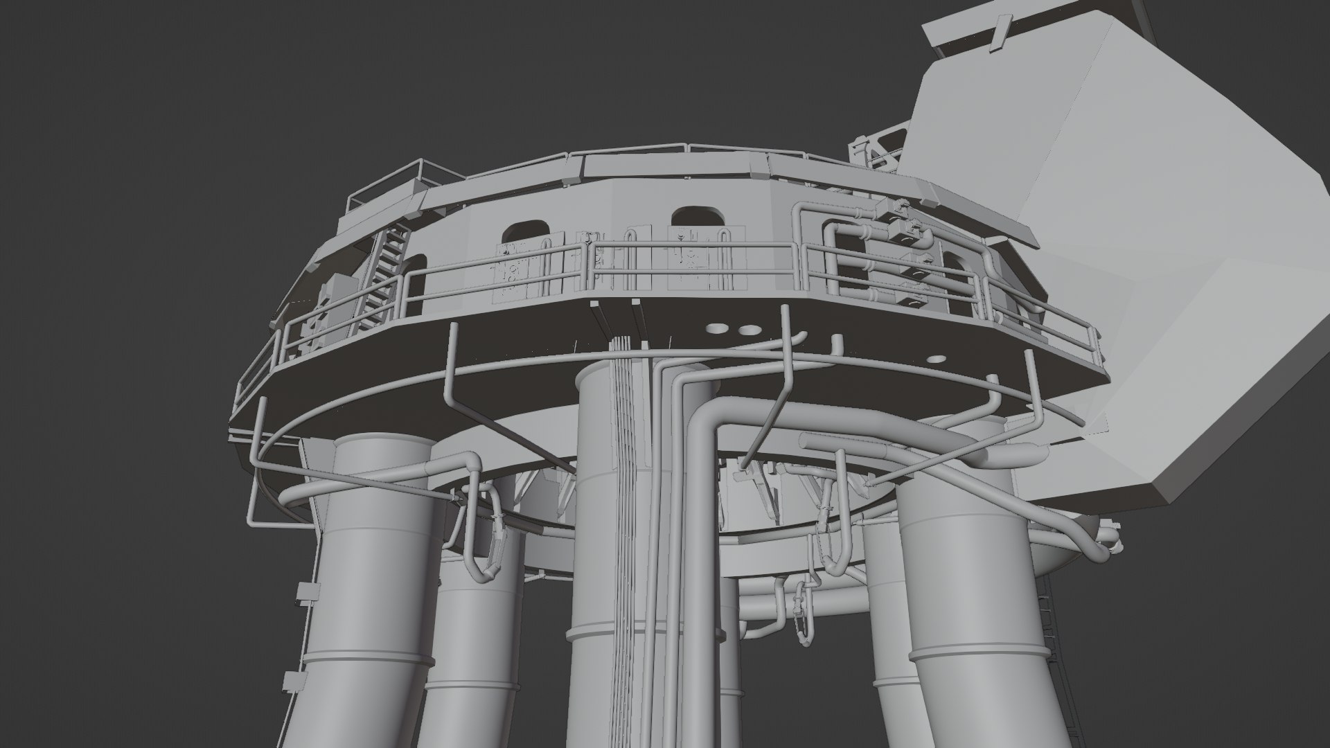 3D Detailed SpaceX Orbital Launch Mount - TurboSquid 2002782