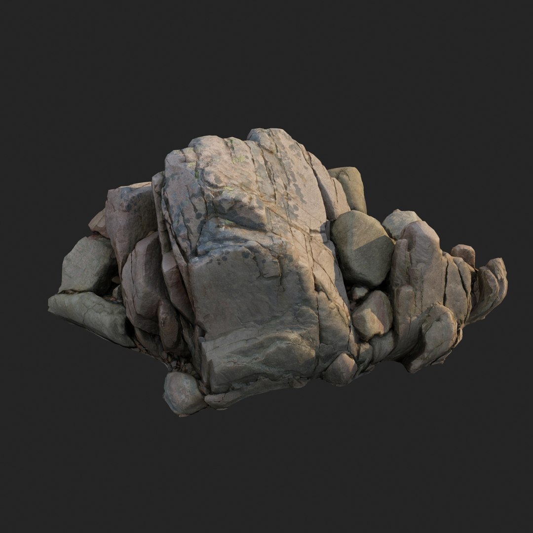 3D scanned nature stone 035 - TurboSquid 1221435