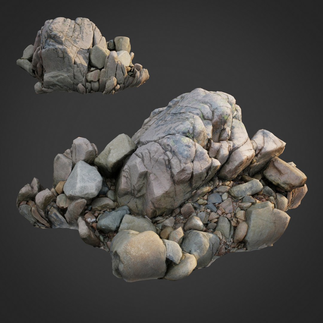 3D scanned nature stone 035 - TurboSquid 1221435