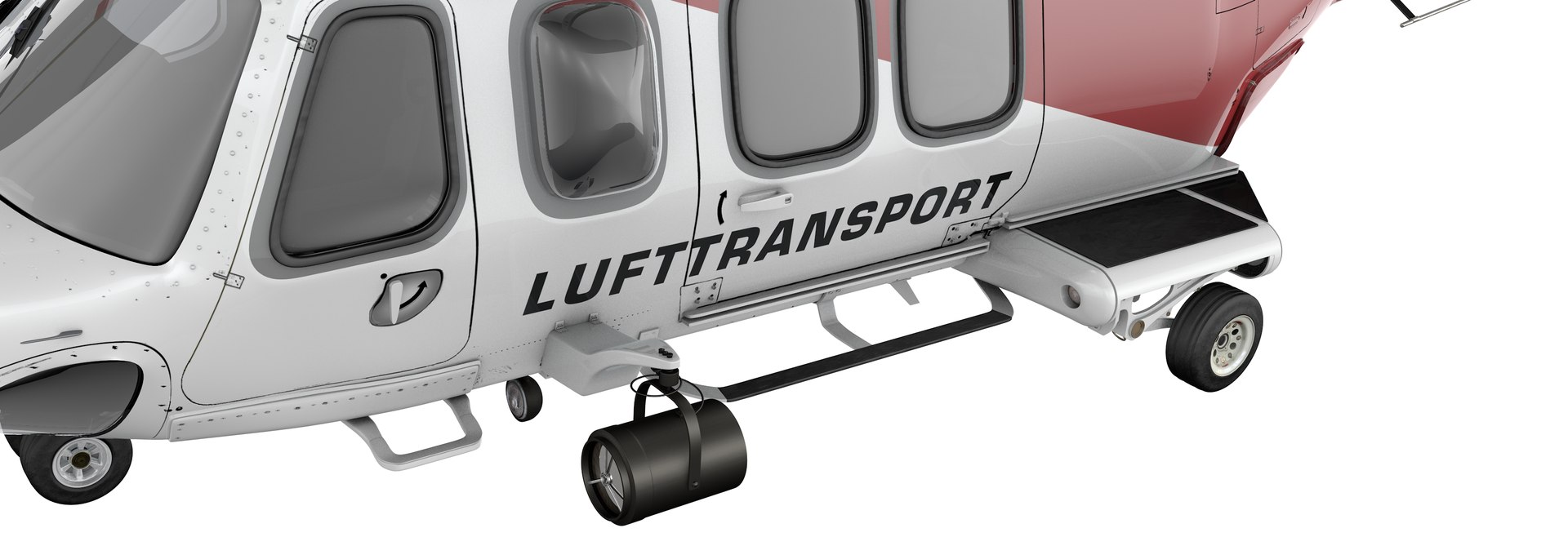 AW139 LUFTTRANSPORT L2232 3D Model - TurboSquid 2290943