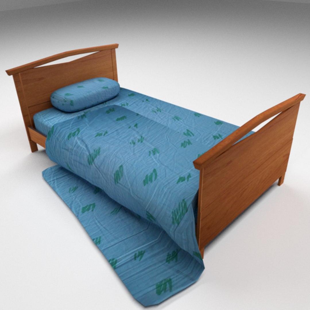 S single bed model - TurboSquid 1198429