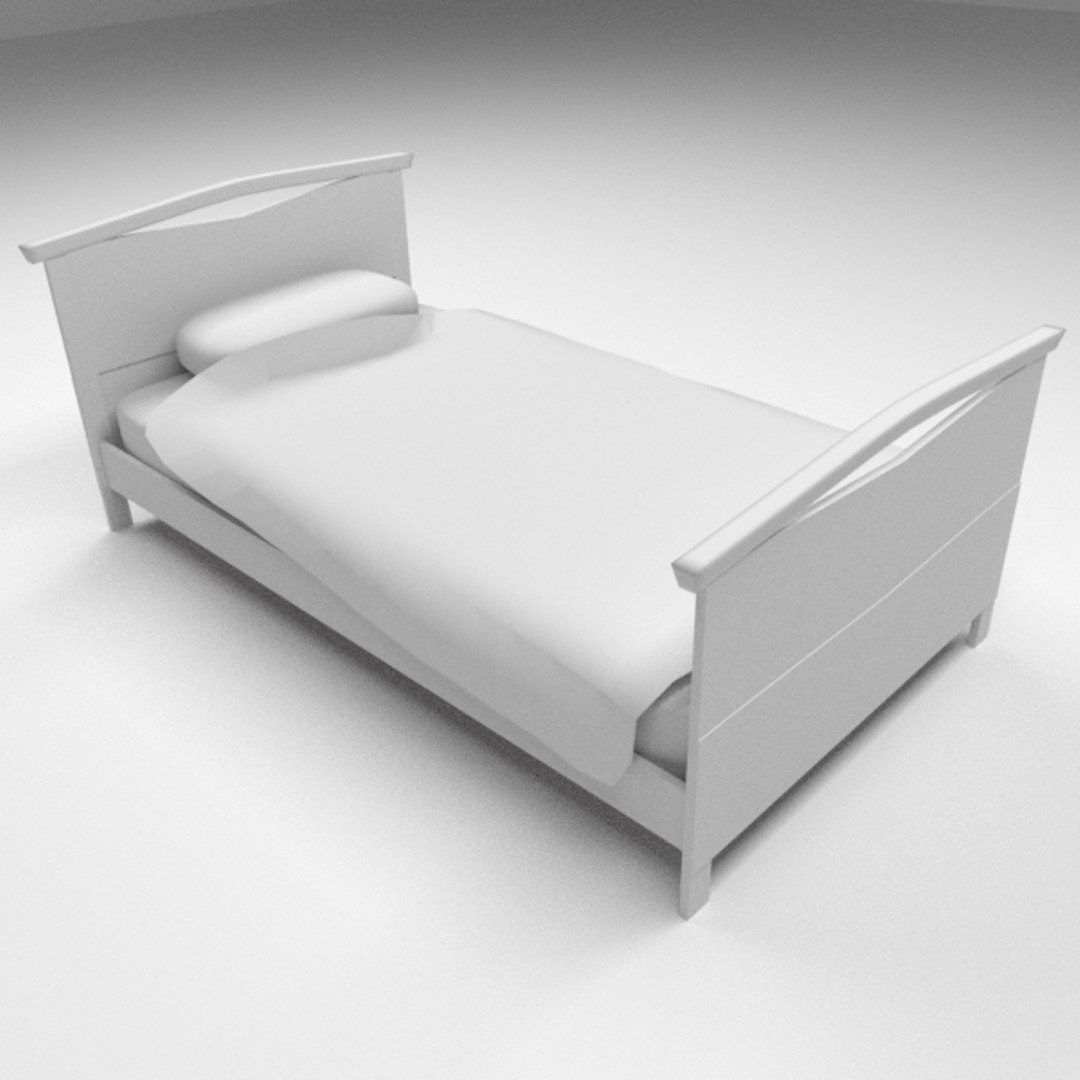 S single bed model - TurboSquid 1198429