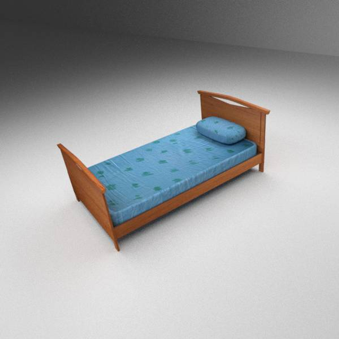 S single bed model - TurboSquid 1198429