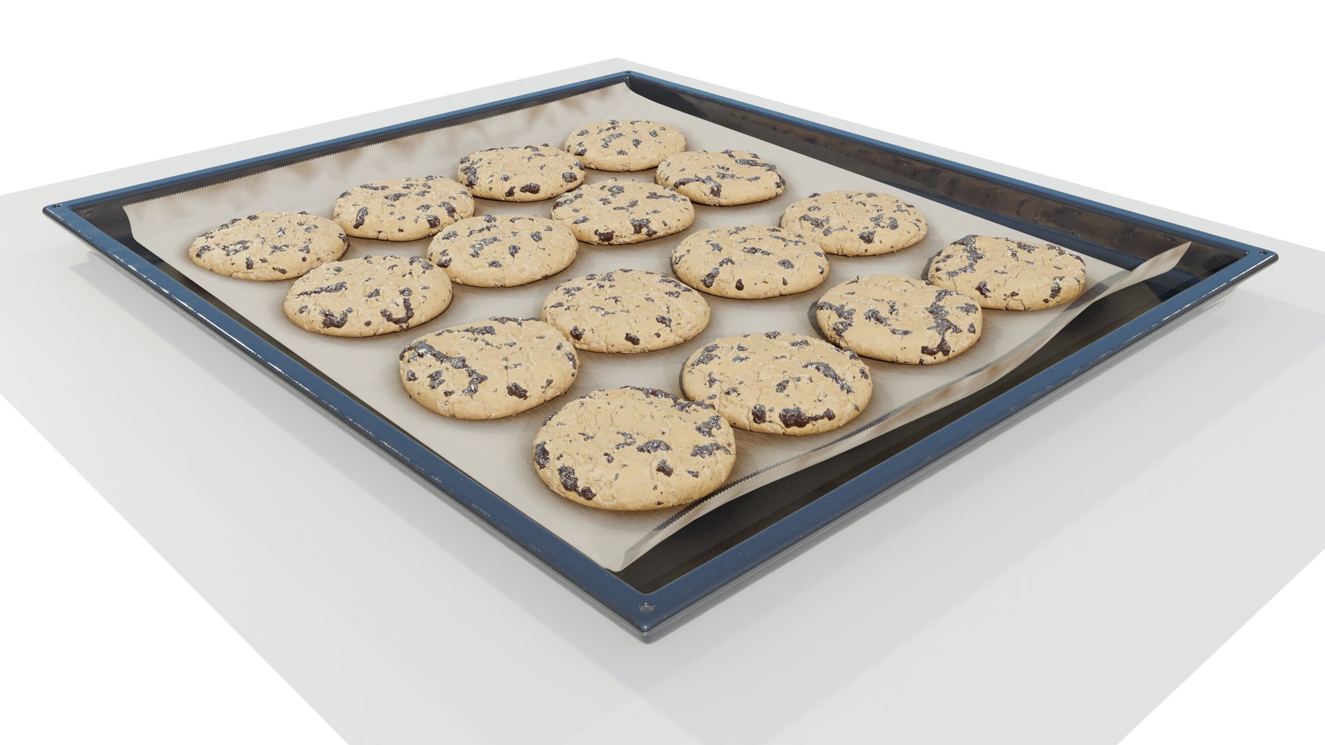 Tray With Cookies 3D Model - TurboSquid 2044168