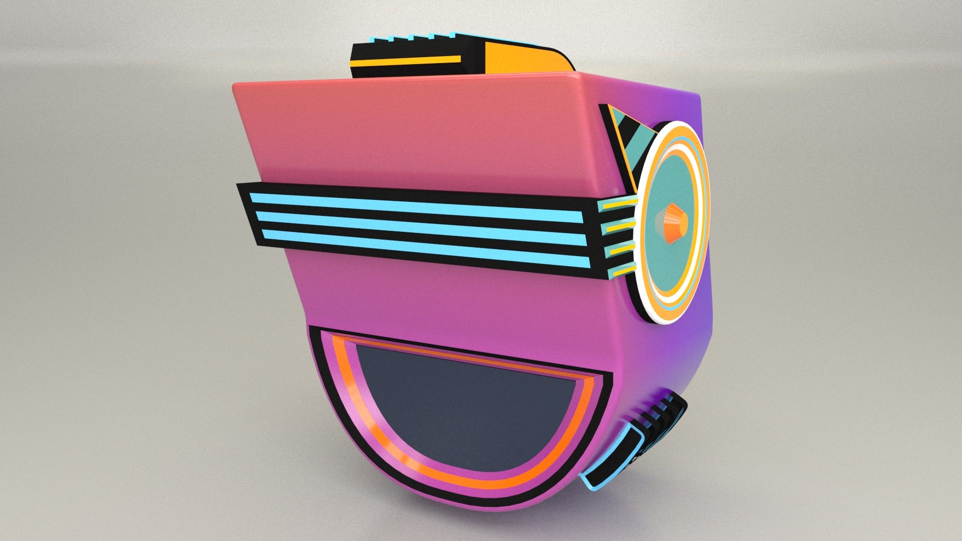 3D Game Character Robot Head - TurboSquid 1792057
