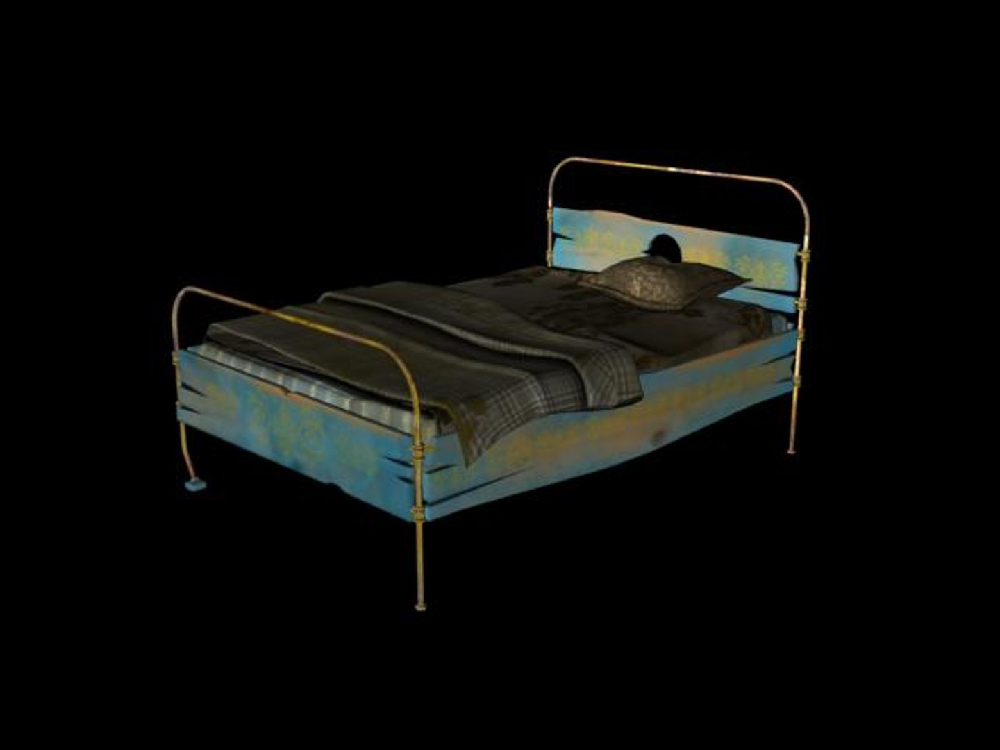 Ready Old Rusty Bed 3d Max