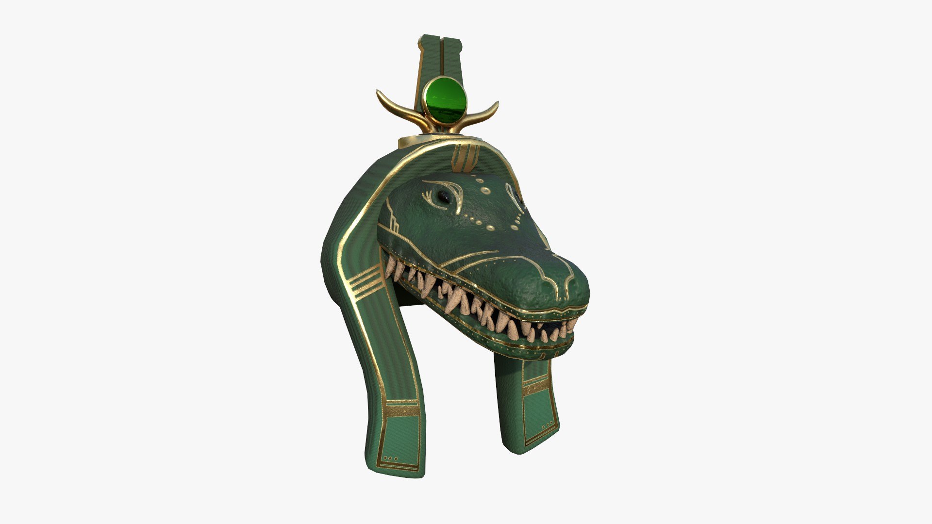 Sobek Mask A03 - Egyptian Gods Character Clothing 3D Model - TurboSquid ...
