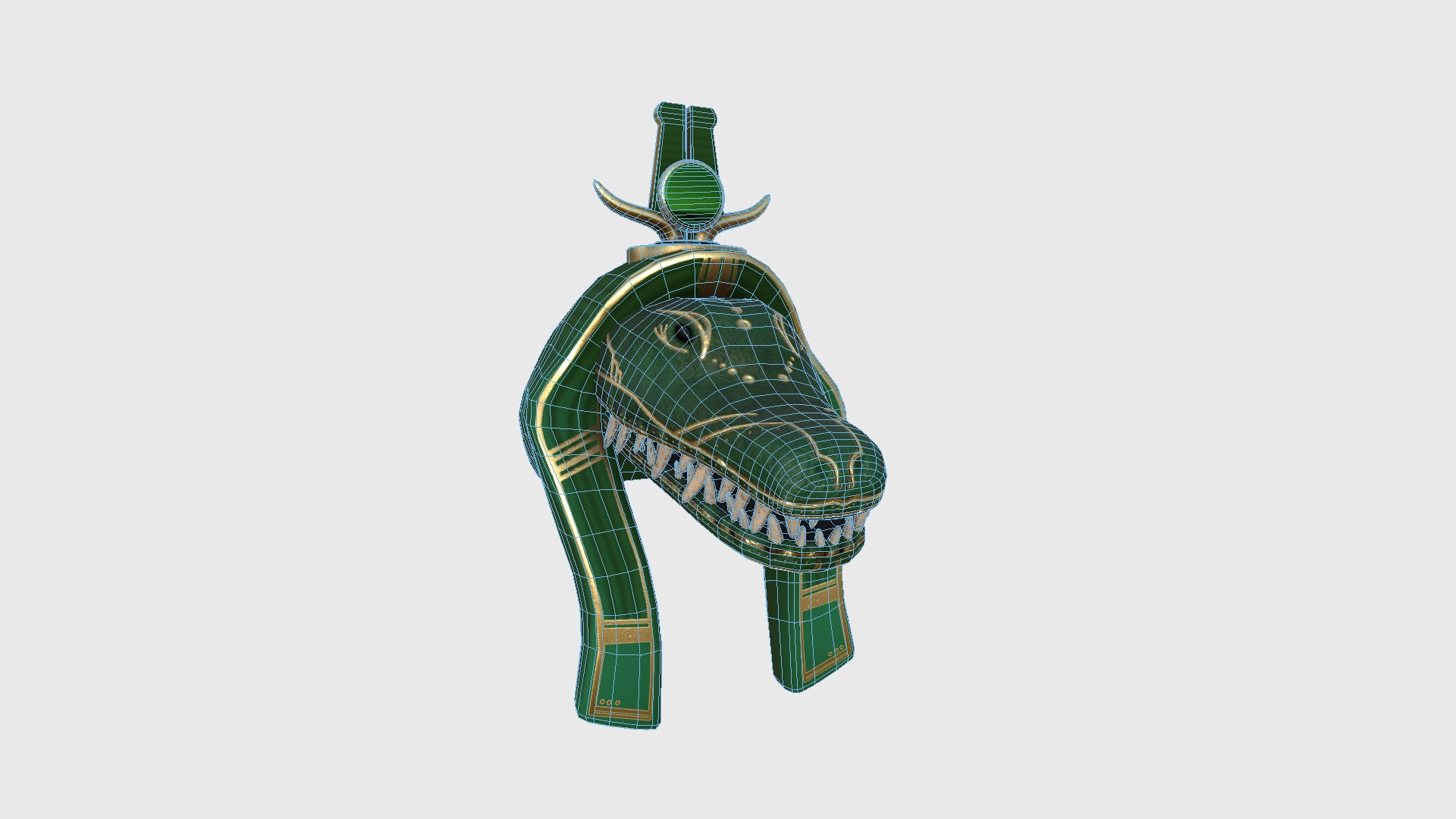 Sobek Mask A03 - Egyptian Gods Character Clothing 3D Model - TurboSquid ...