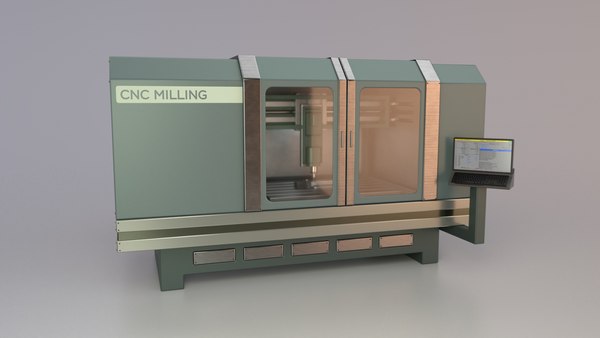 3D model industrial cnc milling machine - TurboSquid 1440400