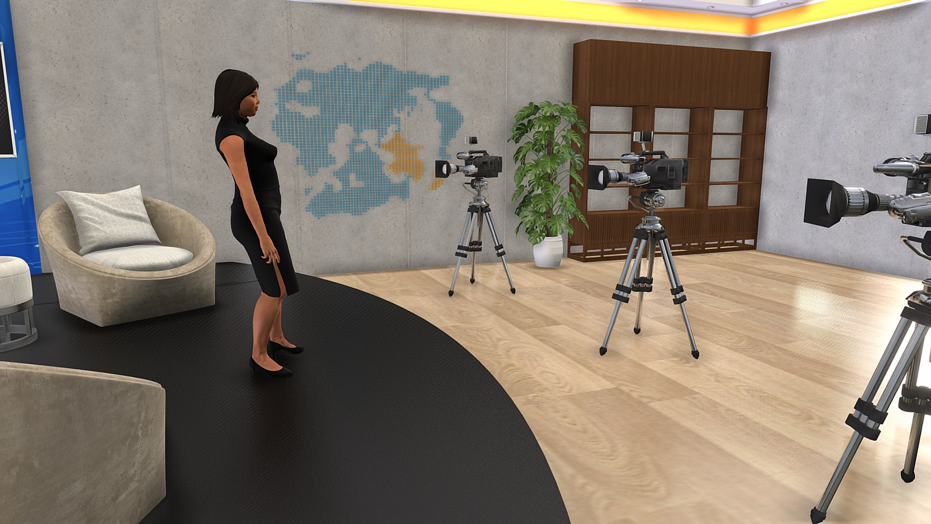 3D Model Jennifer Hudson Talk Show RIG - TurboSquid 2179627