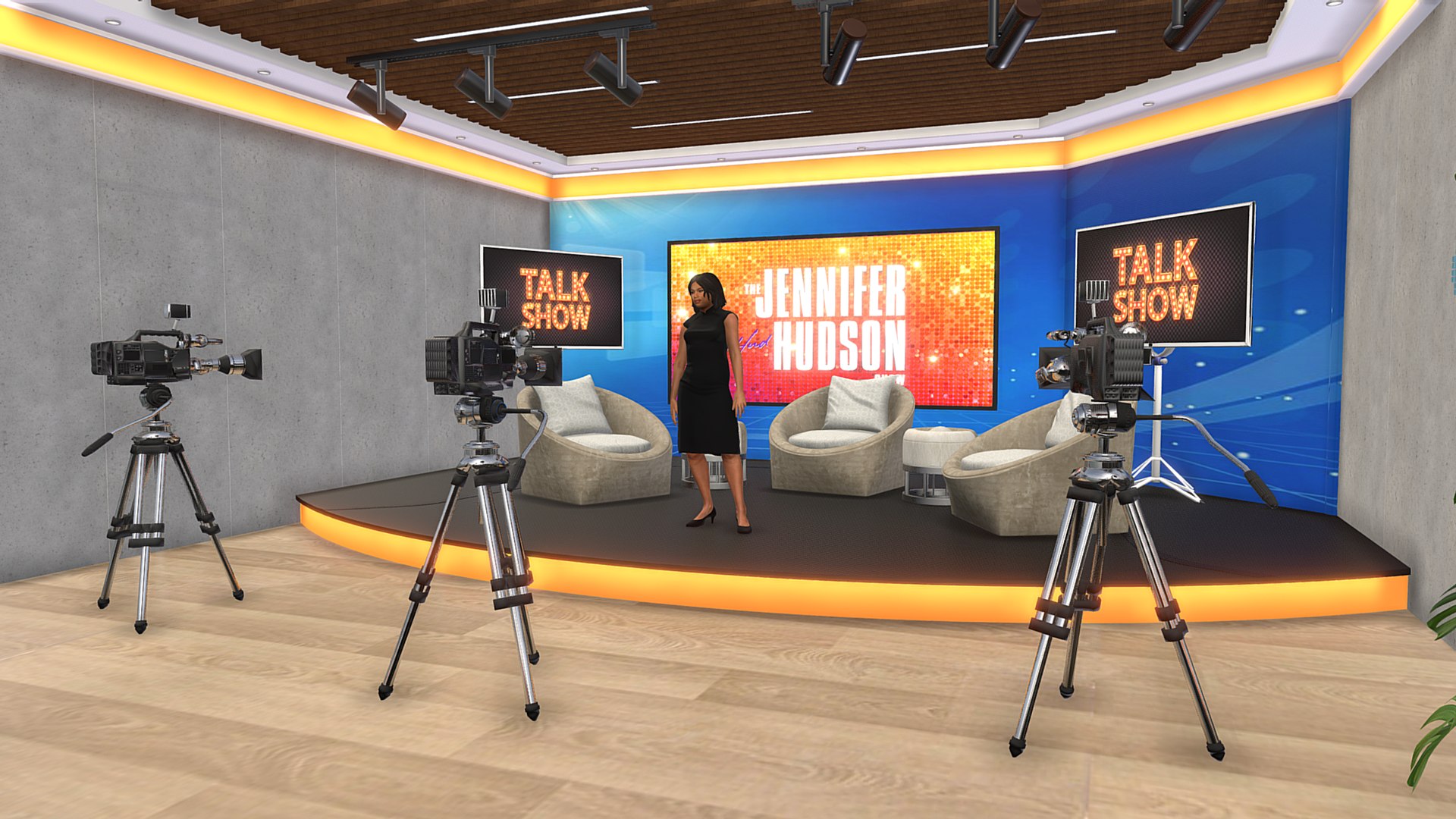 3D Model Jennifer Hudson Talk Show RIG - TurboSquid 2179627