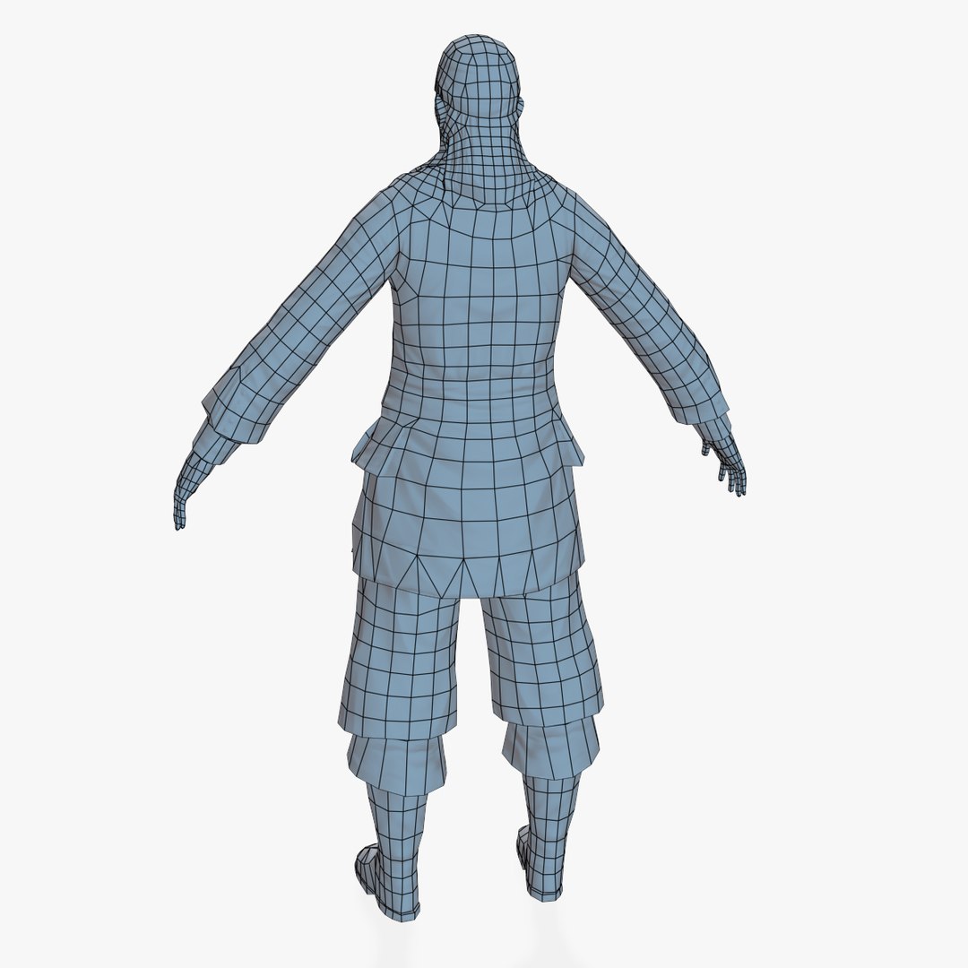 3d model pirates lord real-time