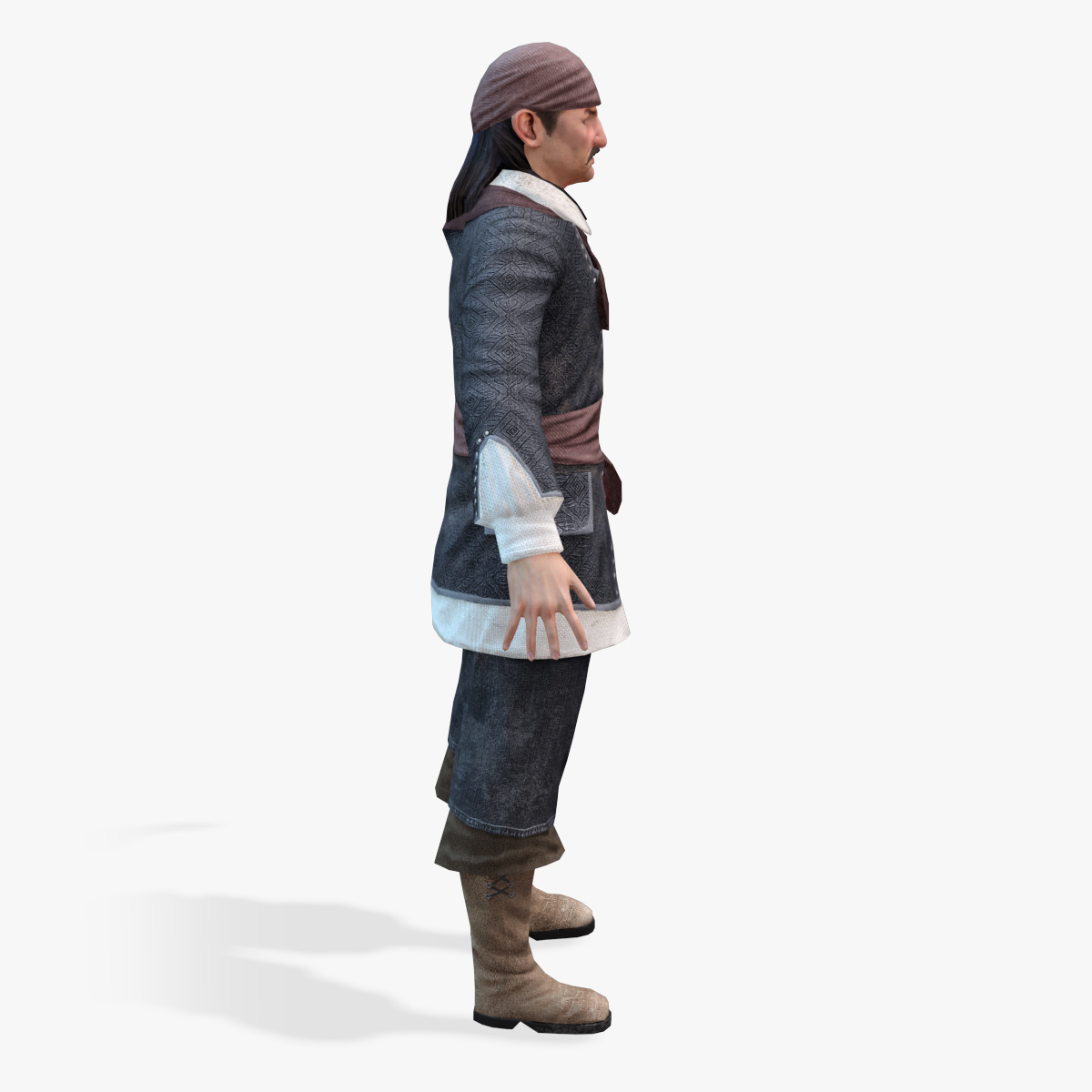 3d model pirates lord real-time