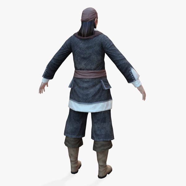 3d model pirates lord real-time
