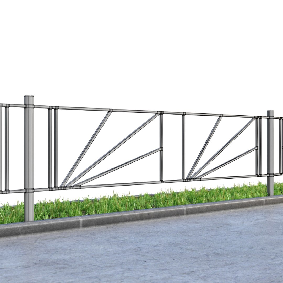 3D lawn fences model - TurboSquid 1636434