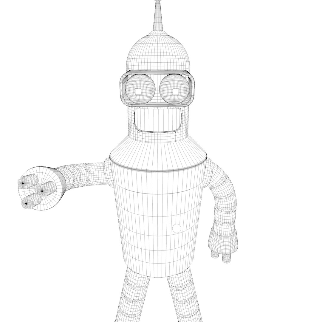 Robot Futurama Bender Model - TurboSquid 1522397
