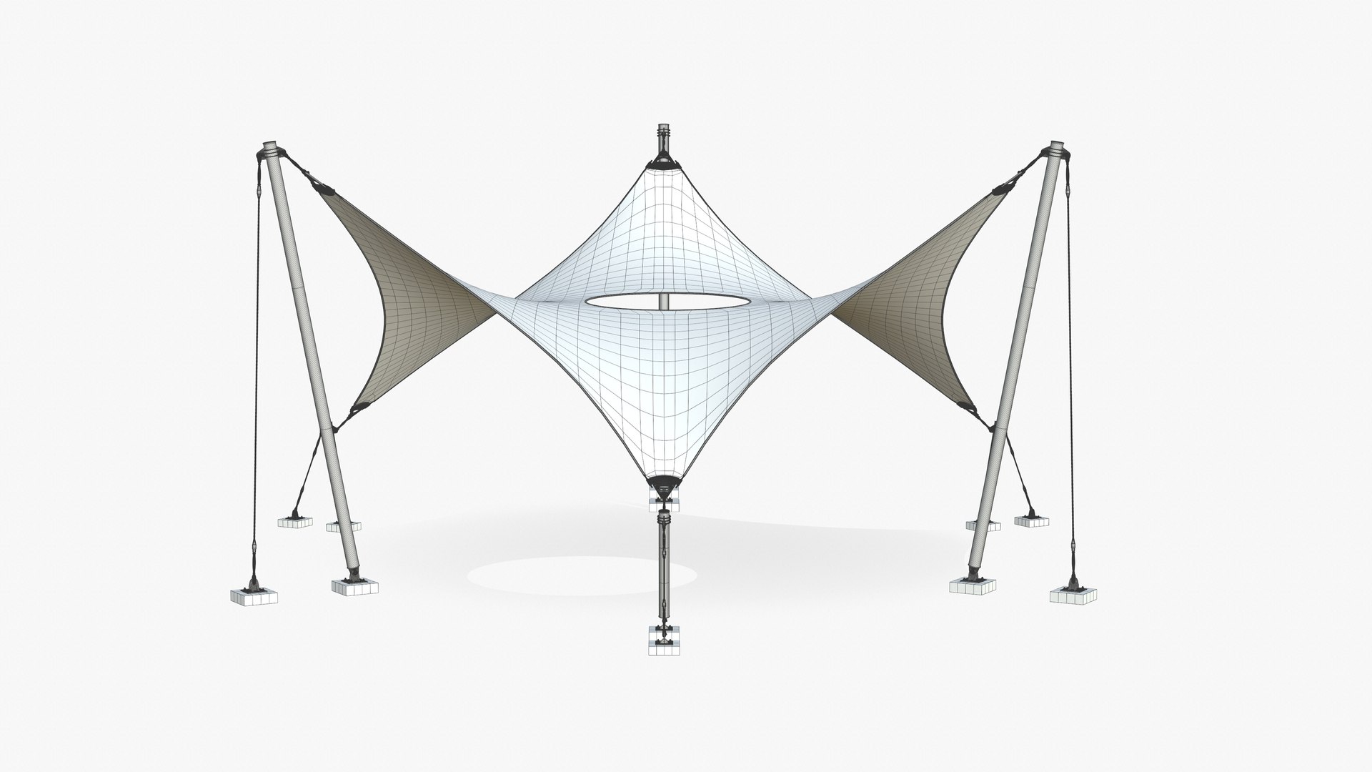 3D Tensile Structures Model - TurboSquid 1826261