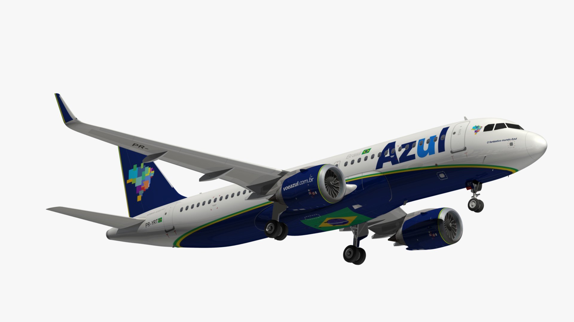 3D airbus a320 neo azul model - TurboSquid 1420370