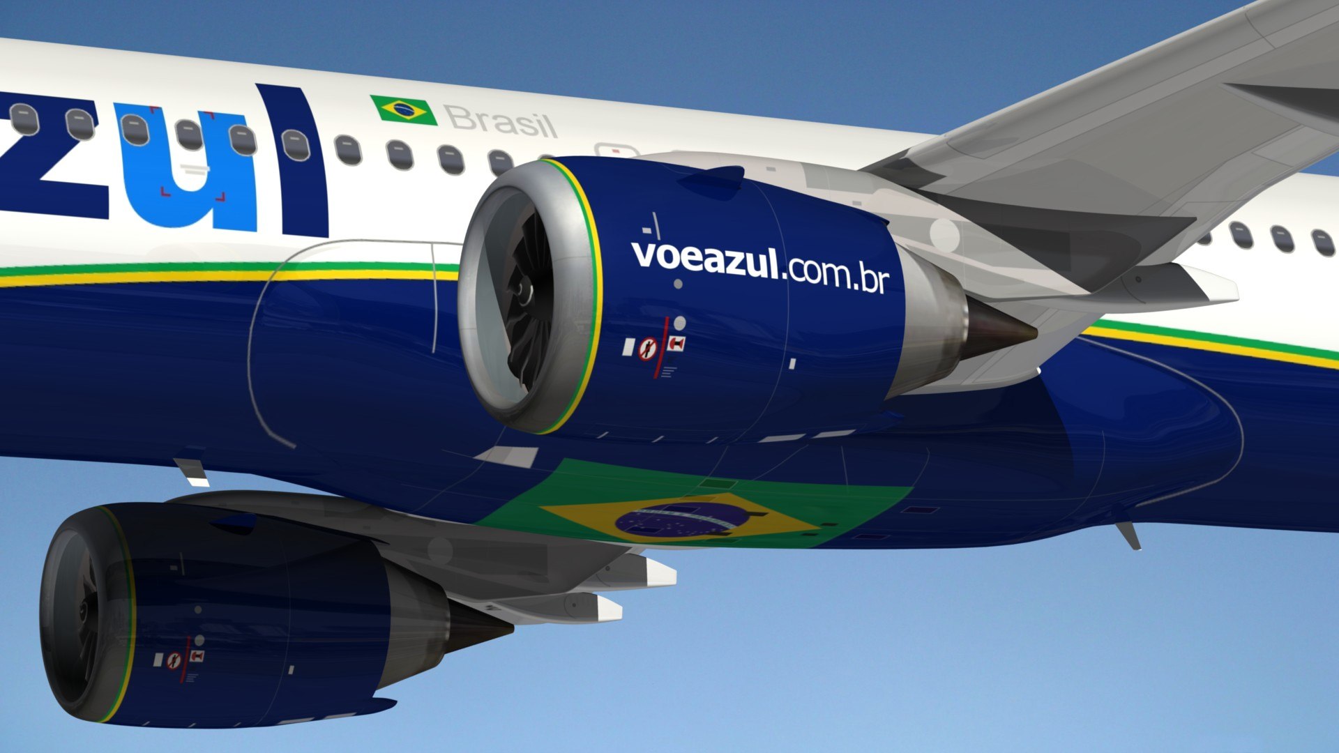 3D airbus a320 neo azul model - TurboSquid 1420370