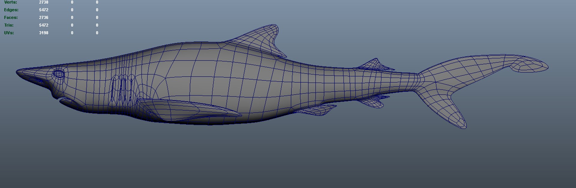 Blue Shark Model - TurboSquid 1306797