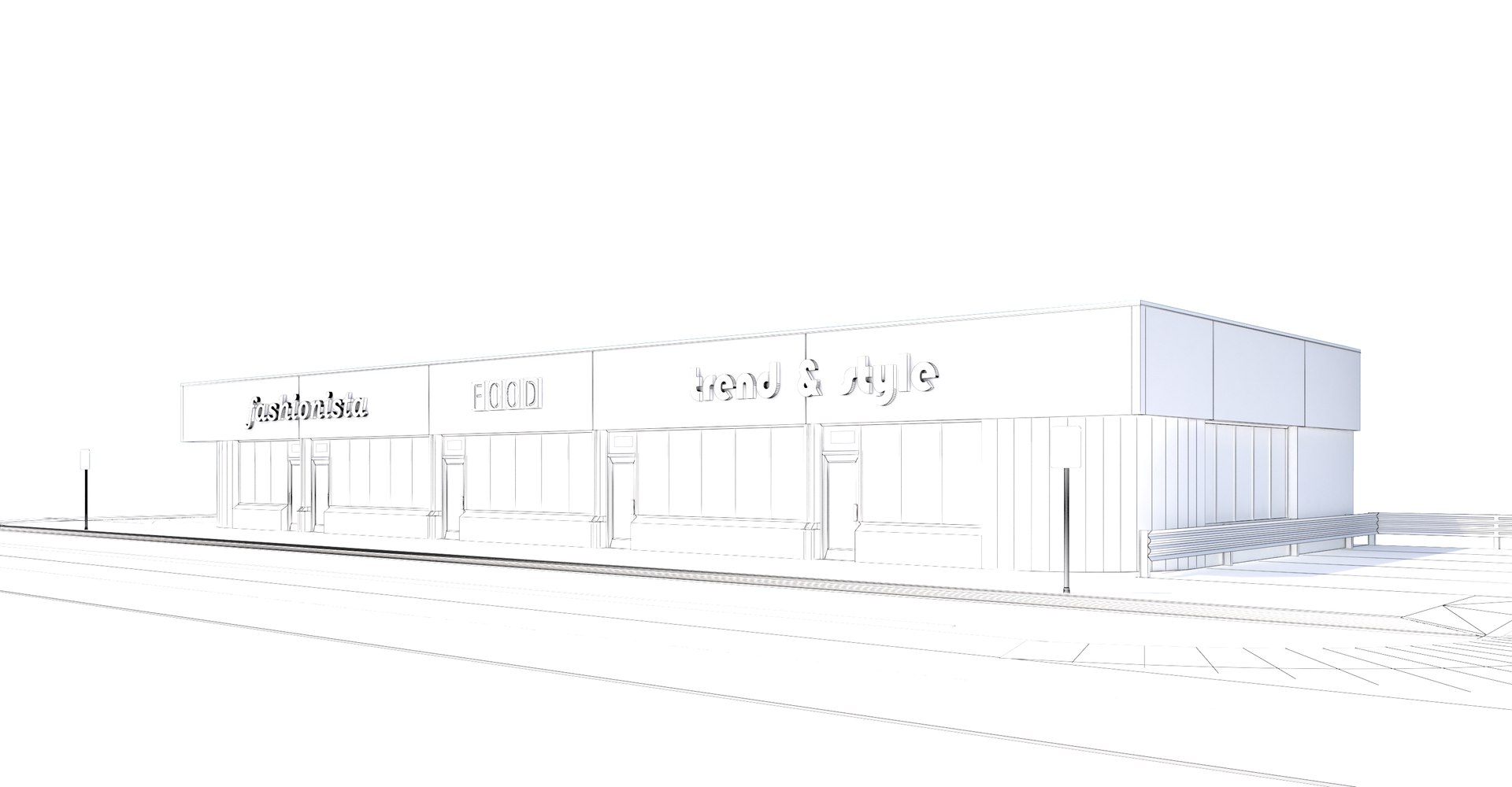 Store Retailer Mall 3D Model - TurboSquid 1653719