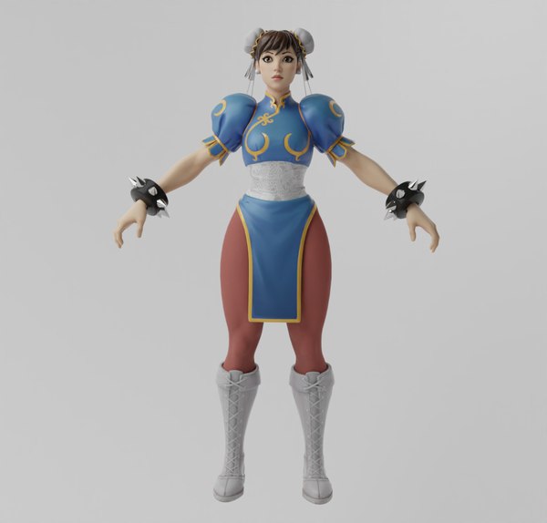 Chun li lowpoly Rigged model - TurboSquid 2034127