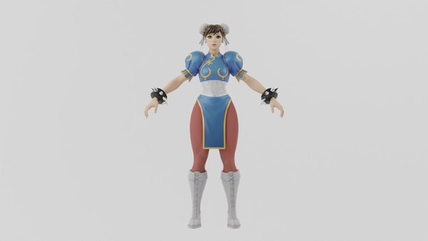 Chun li lowpoly Rigged model - TurboSquid 2034127